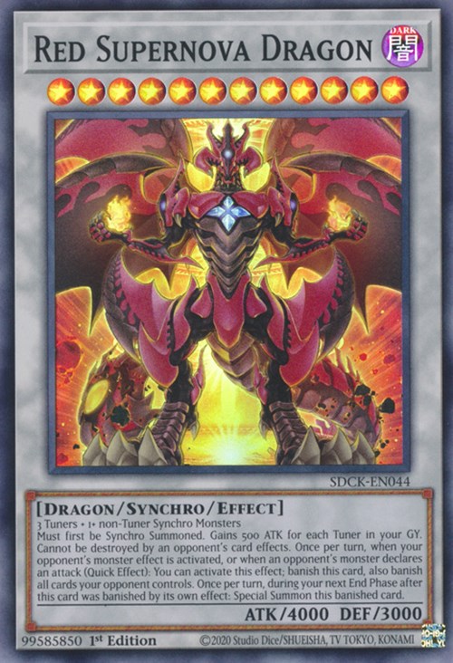 Red Supernova Dragon - Structure Deck: The Crimson King - YuGiOh