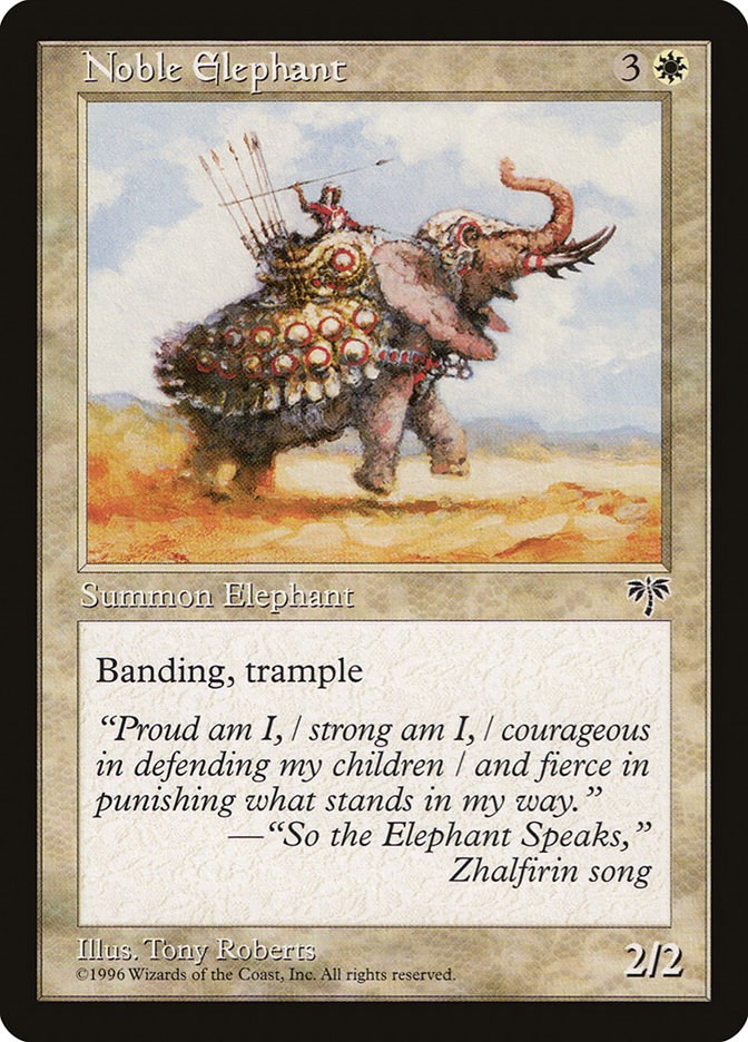 Noble Elephant - Mirage - Magic: The Gathering