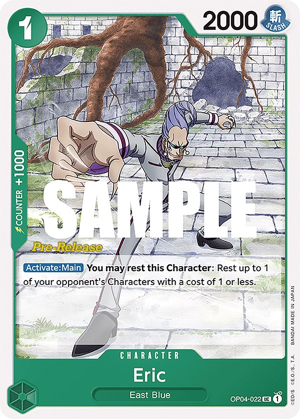 Eric - Kingdoms of Intrigue Pre-Release Cards - One Piece Card Game