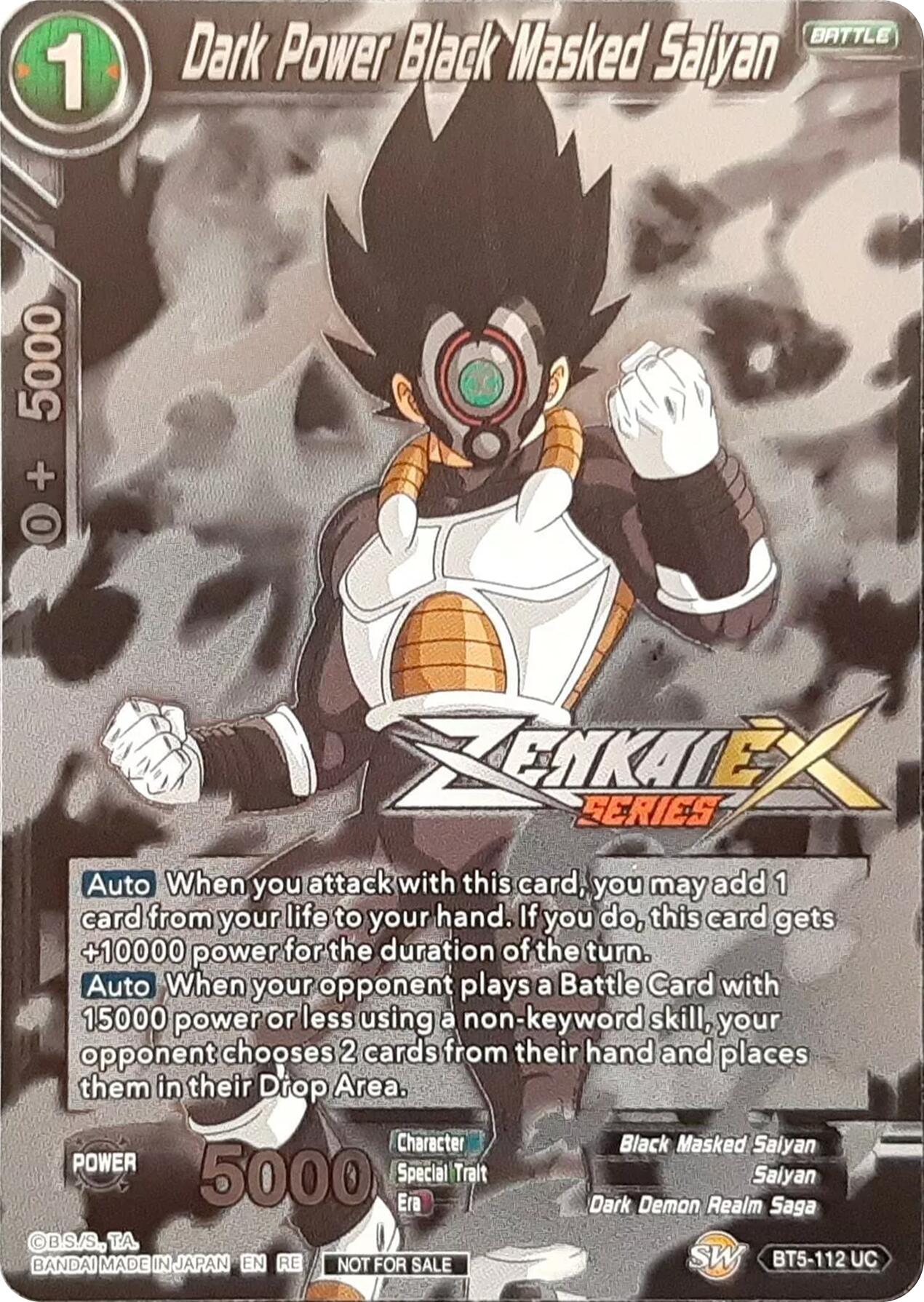 Dark Power Black Masked Saiyan (Event Pack 13) - Tournament Promotion Cards - Dragon Ball Super ...