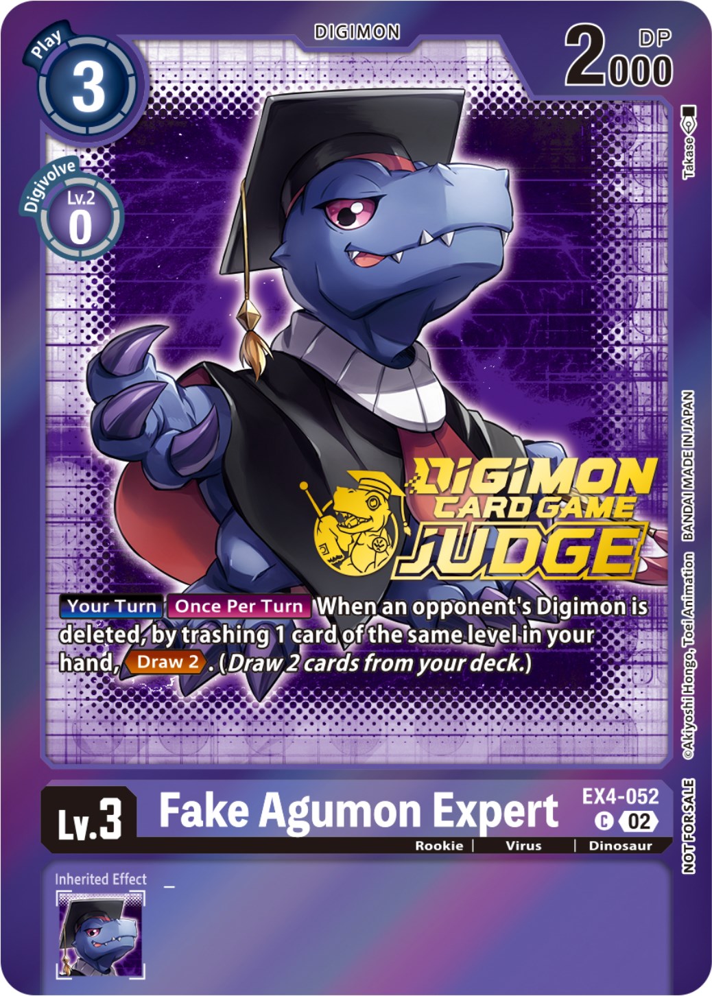 Fake Agumon Expert - EX4-052 (Judge Pack 4) - Alternative Being Booster ...
