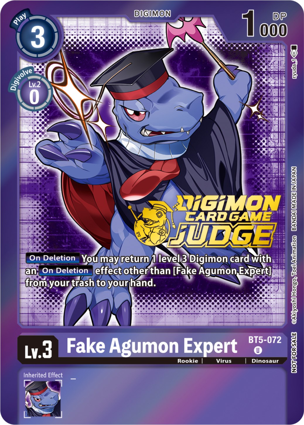 Fake Agumon Expert - BT5-072 (Judge Pack 4) - Battle of Omni - Digimon ...