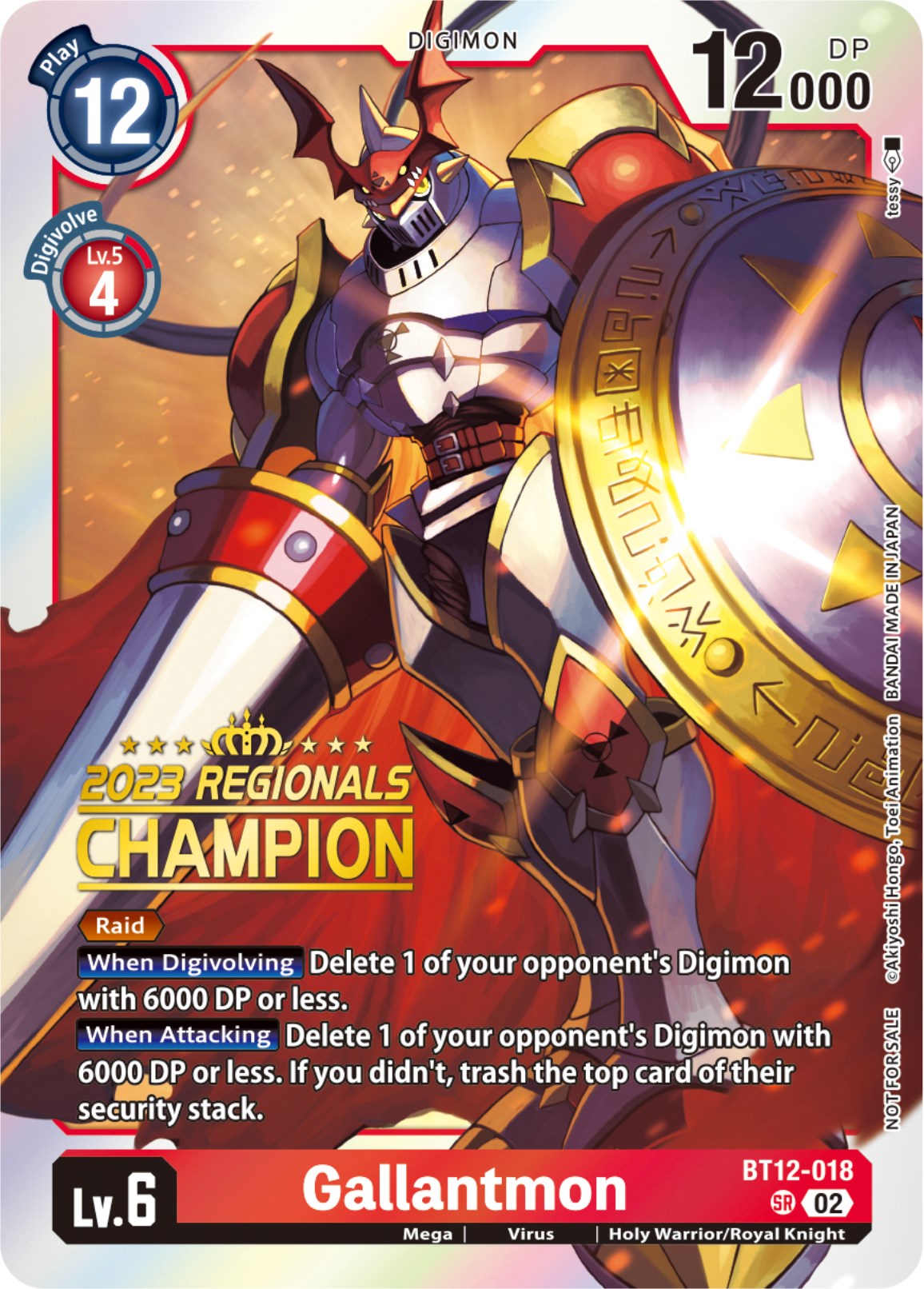 Gallantmon (2023 Regionals Champion) - Across Time - Digimon Card Game