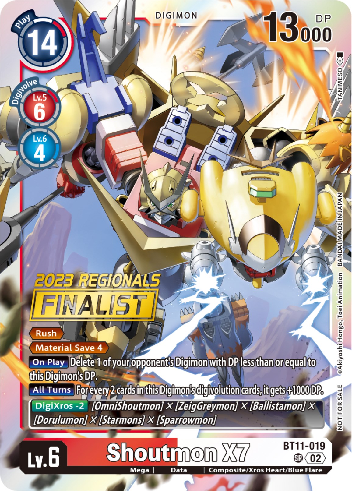 Shoutmon X7 (2023 Regionals Finalist) - Dimensional Phase - Digimon ...