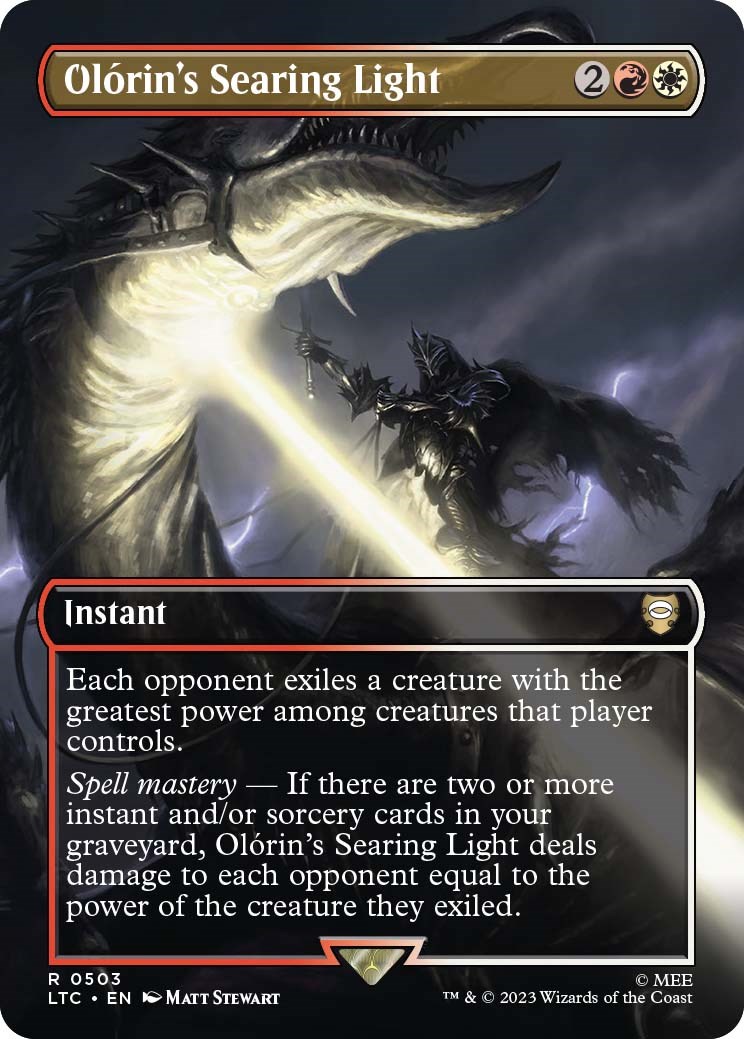 Olorin's Searing Light (Borderless) - Commander: The Lord of the Rings ...