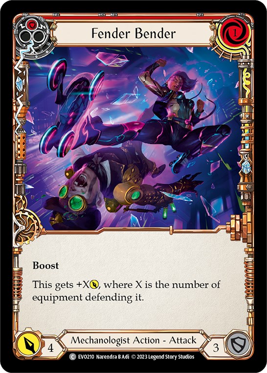 Fender Bender (Red) - Bright Lights - Flesh and Blood TCG