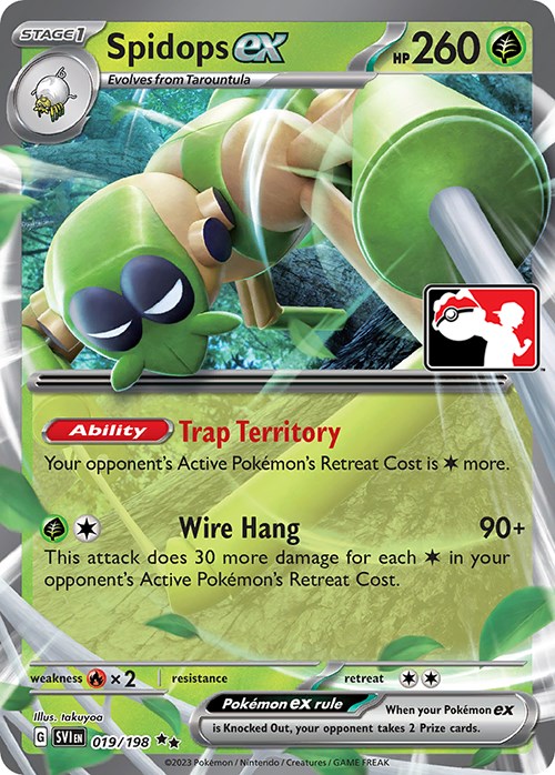 Spidops ex - 019/198 - Prize Pack Series Cards - Pokemon