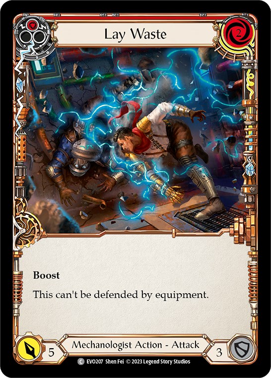 Lay Waste (Red) - Bright Lights - Flesh and Blood TCG