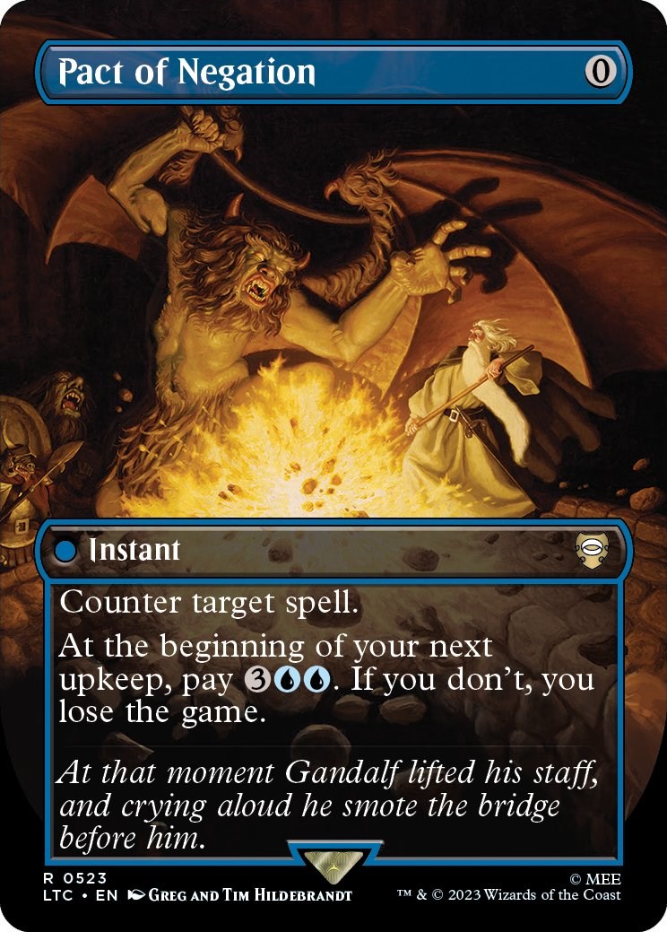 Pact of Negation (Borderless) - Commander: The Lord of the Rings: Tales ...