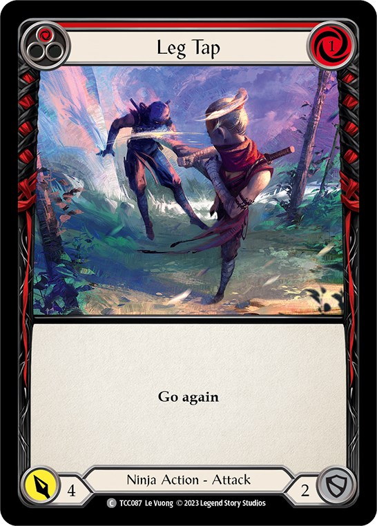 Leg Tap (Red) - Round the Table: TCCxLSS - Flesh and Blood TCG