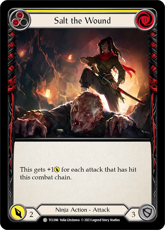 Salt the Wound (Yellow) - Round the Table: TCCxLSS - Flesh and Blood TCG