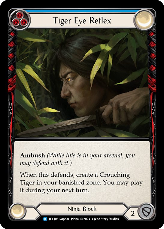 Tiger Eye Reflex (Blue) - Round the Table: TCCxLSS - Flesh and Blood TCG