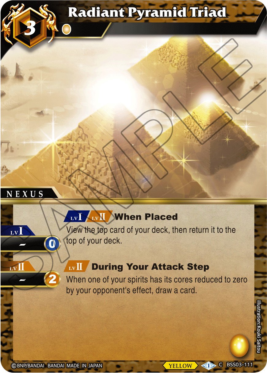 Radiant Pyramid Triad - Aquatic Invaders - Battle Spirits Saga