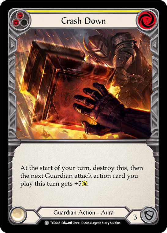 Crash Down (Yellow) - Round the Table: TCCxLSS - Flesh and Blood TCG