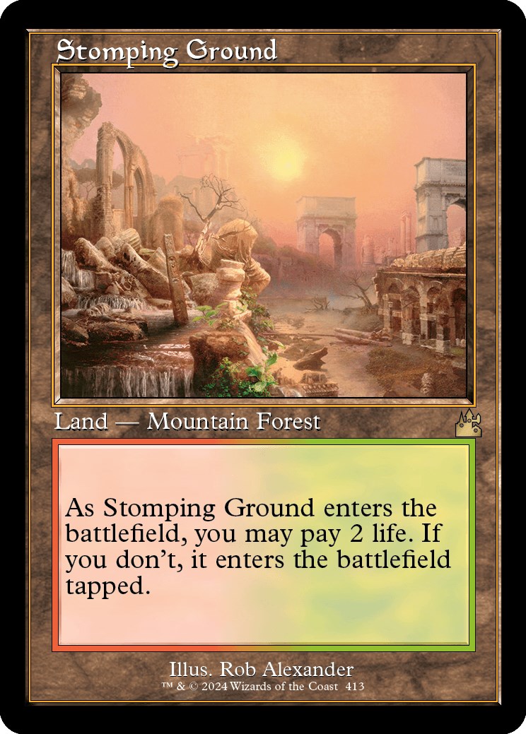 Stomping Ground (Retro Frame) - Ravnica Remastered - Magic: The Gathering