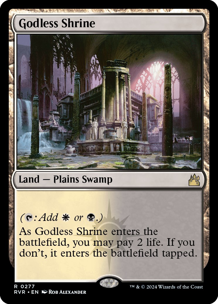 Godless Shrine - Ravnica Remastered - Magic: The Gathering