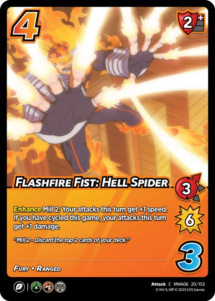 Flashfire Fist: Hell Spider - UniVersus: My Hero Academia: Jet Burn ...