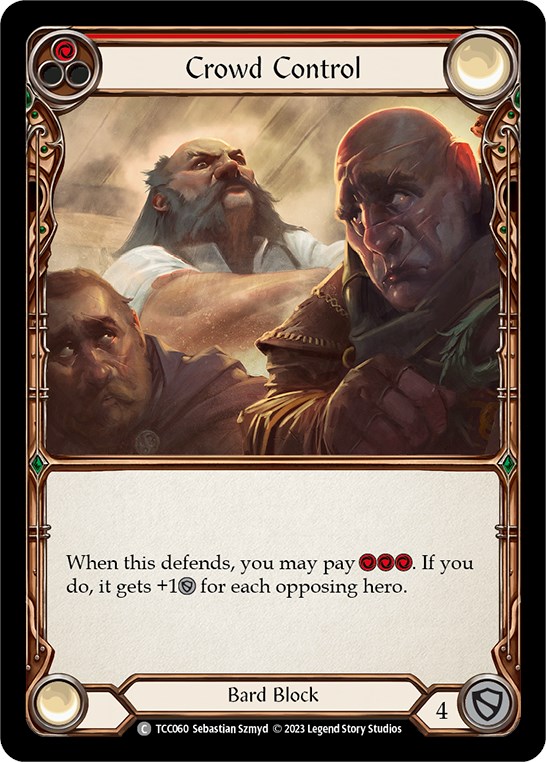 Crowd Control (Red) - Round the Table: TCCxLSS - Flesh and Blood TCG