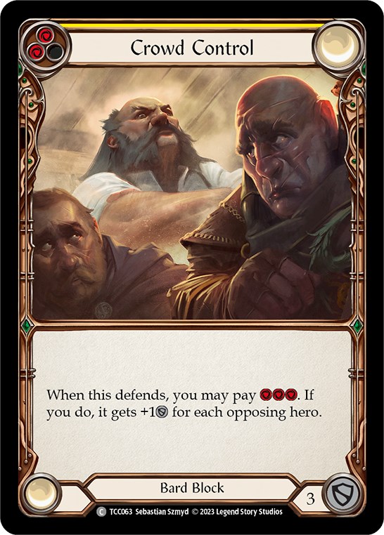 Crowd Control (Yellow) - Round the Table: TCCxLSS - Flesh and Blood TCG