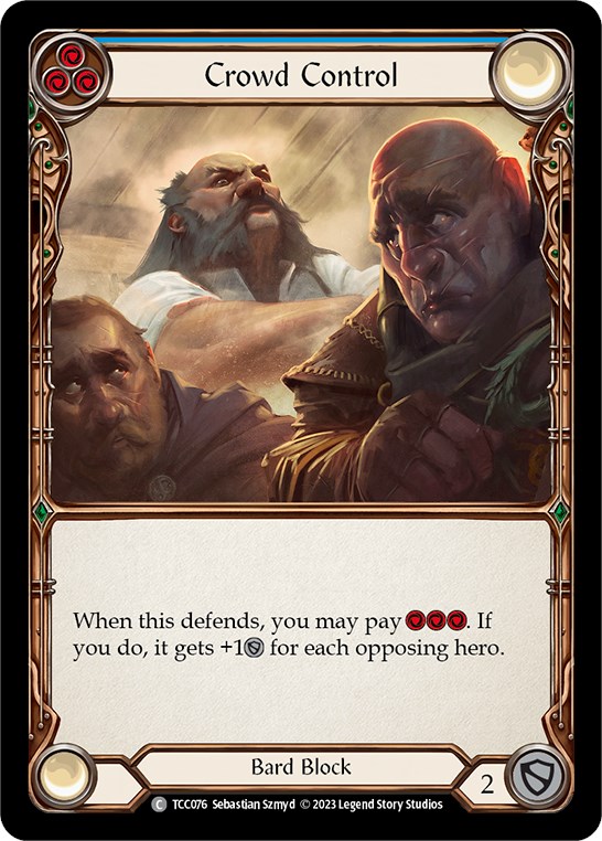 Crowd Control (Blue) - Round the Table: TCCxLSS - Flesh and Blood TCG
