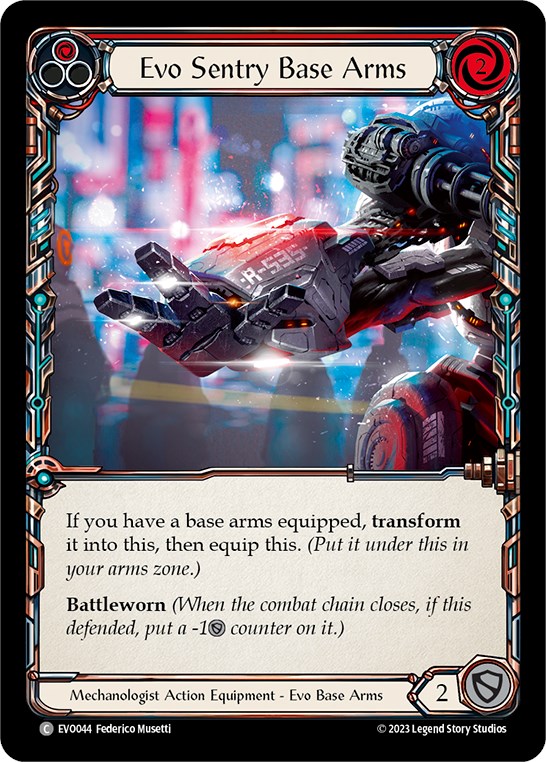 Evo Sentry Base Arms - Bright Lights - Flesh and Blood TCG