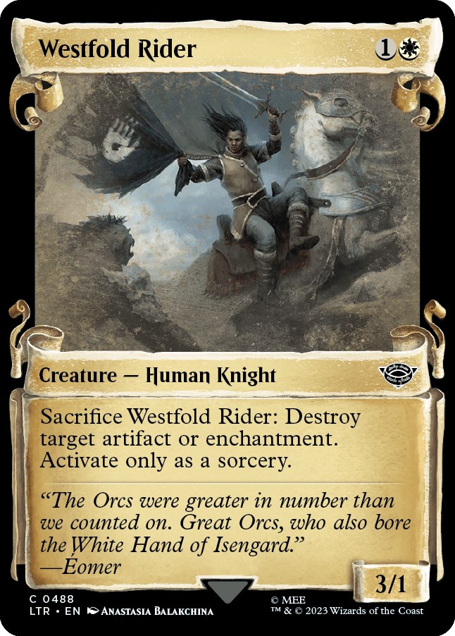 Westfold Rider (Showcase Scrolls) - Universes Beyond: The Lord of the ...