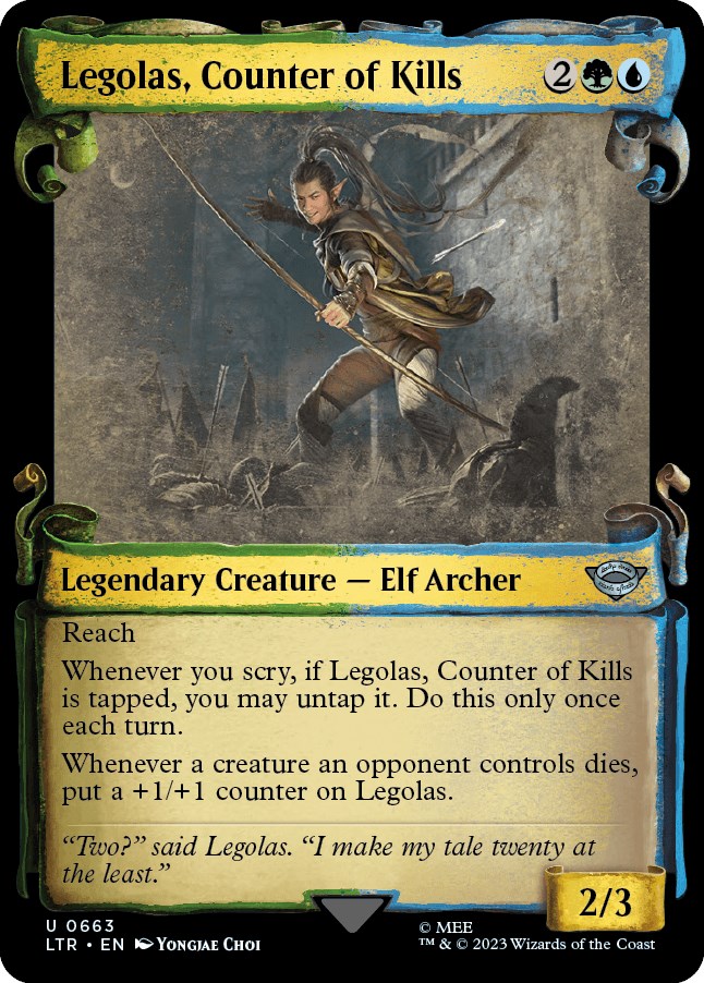 Legolas, Counter of Kills (Showcase Scrolls) - Universes Beyond: The ...