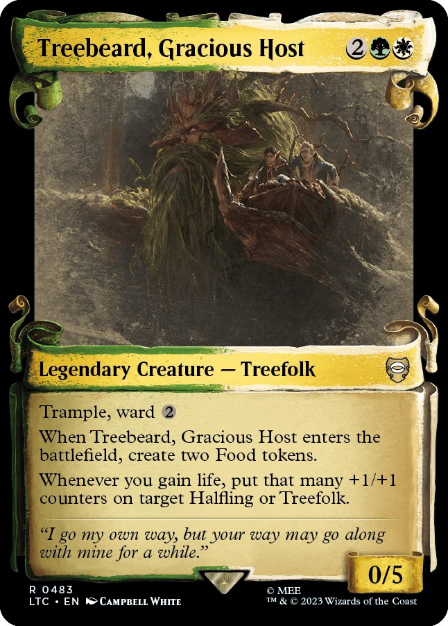 Treebeard, Gracious Host (Showcase Scrolls) - Commander: The Lord of ...