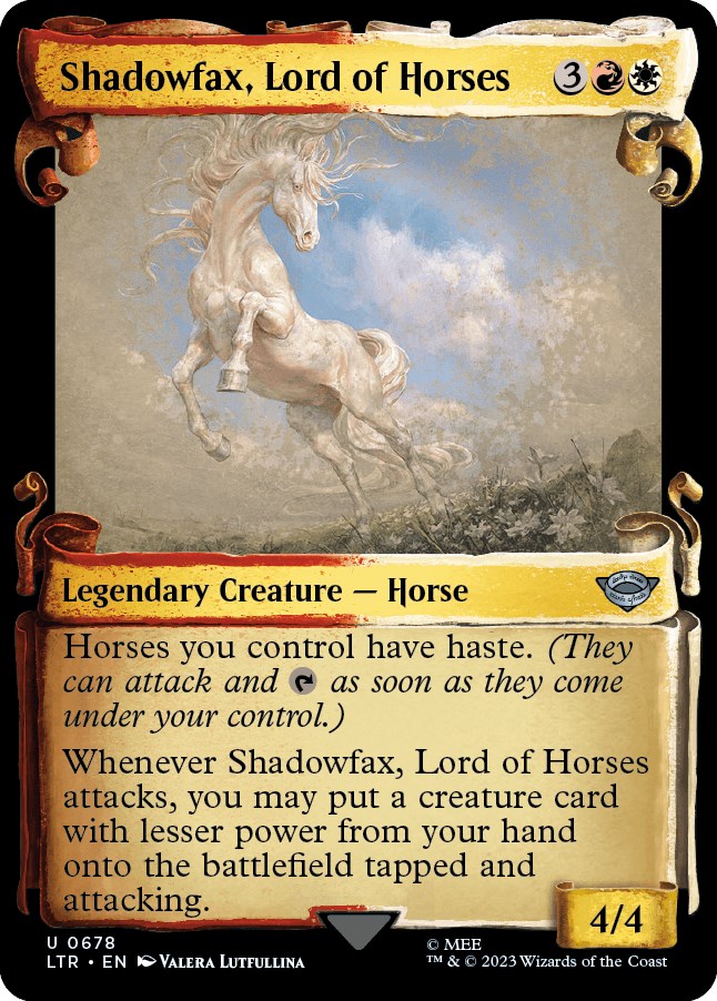 Shadowfax, Lord of Horses (Showcase Scrolls) - Universes Beyond: The Lord of the Rings: Tales of ...