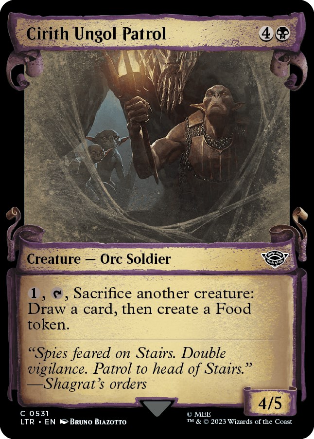 Cirith Ungol Patrol (Showcase Scrolls) - Universes Beyond: The Lord of ...