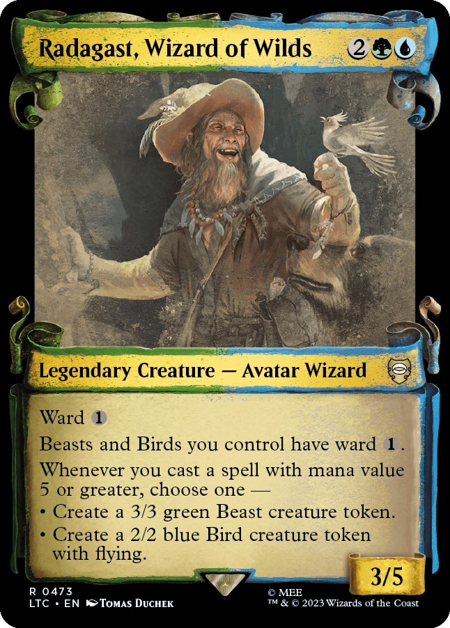 Radagast, Wizard of Wilds (Showcase Scrolls) - Commander: The Lord of ...