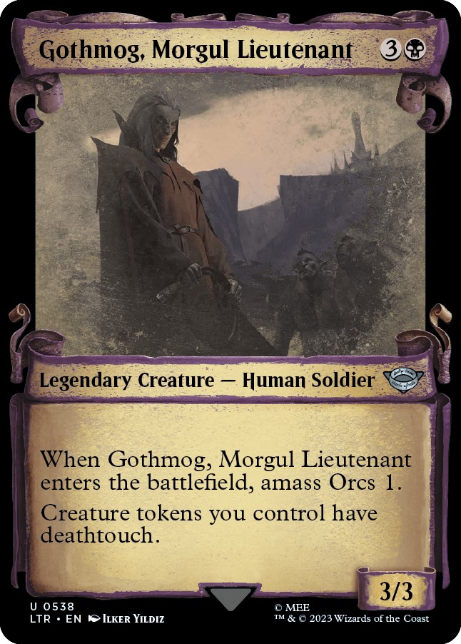Gothmog, Morgul Lieutenant (Showcase Scrolls) - Universes Beyond: The ...