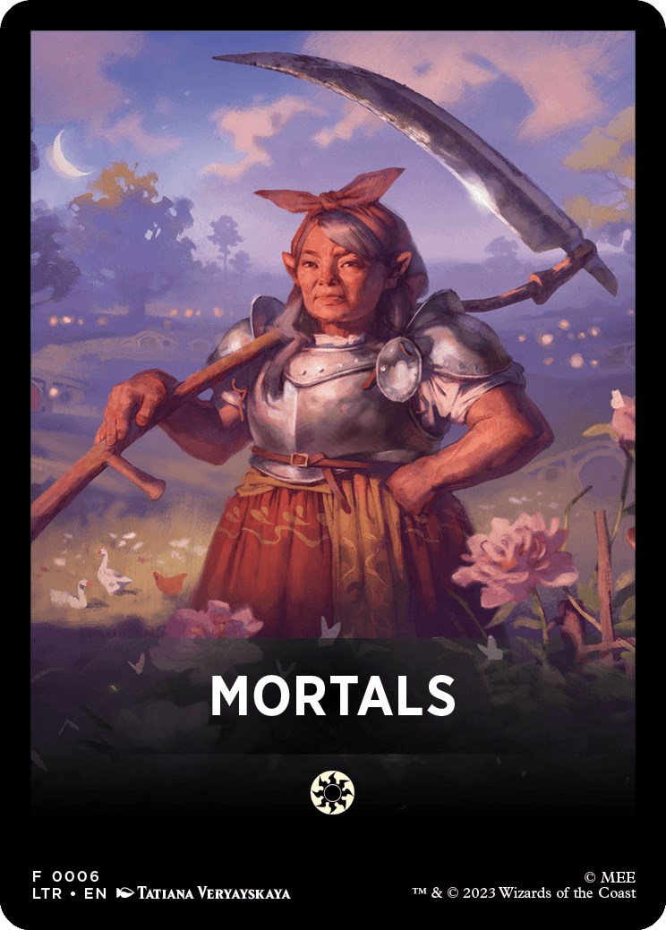 Mortals Theme Card - Universes Beyond: The Lord of the Rings: Tales of ...
