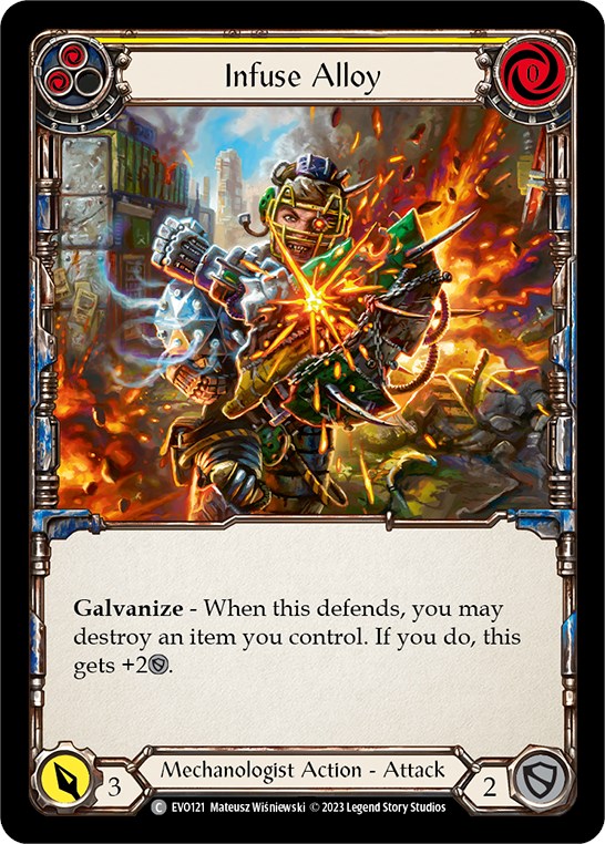 Infuse Alloy (Yellow) - Bright Lights - Flesh and Blood TCG