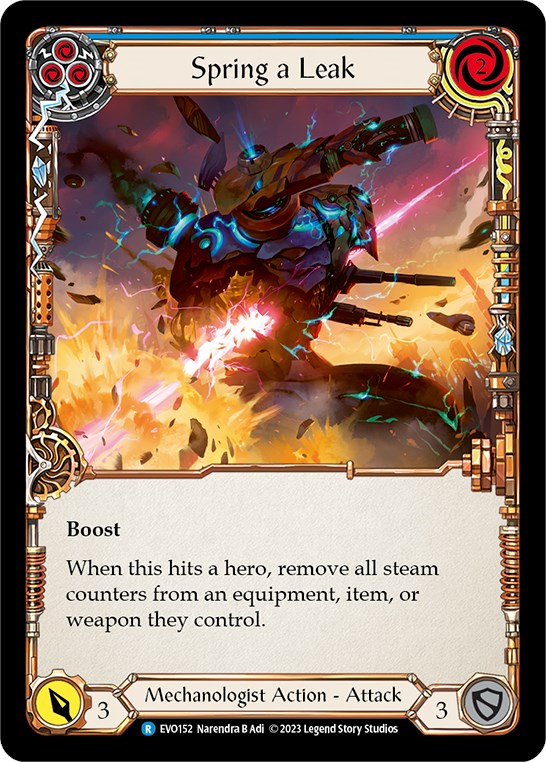 Spring a Leak (Blue) - Bright Lights - Flesh and Blood TCG