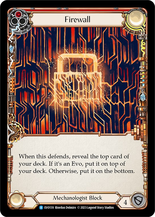 Firewall (Red) - Bright Lights - Flesh and Blood TCG