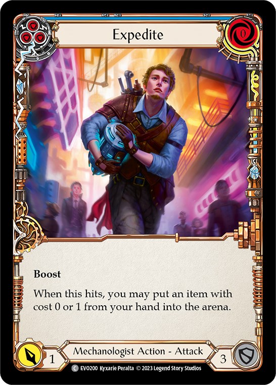 Expedite (Blue) - Bright Lights - Flesh and Blood TCG