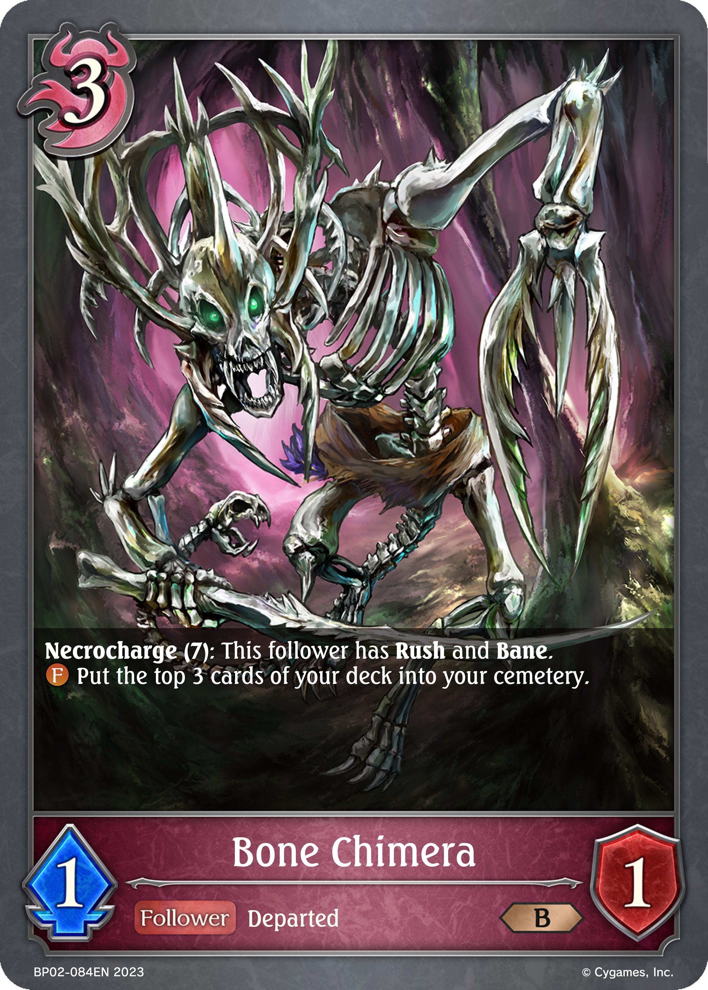 Bone Chimera - BP02: Reign of Bahamut - Shadowverse: Evolve