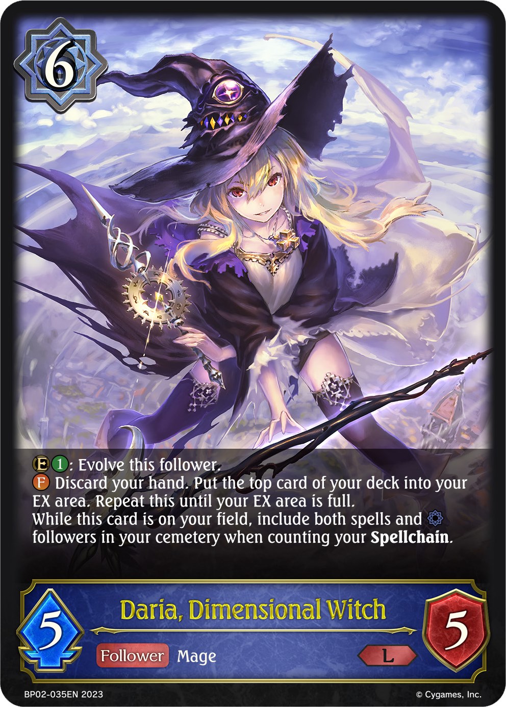 Daria, Dimensional Witch - BP02: Reign of Bahamut - Shadowverse