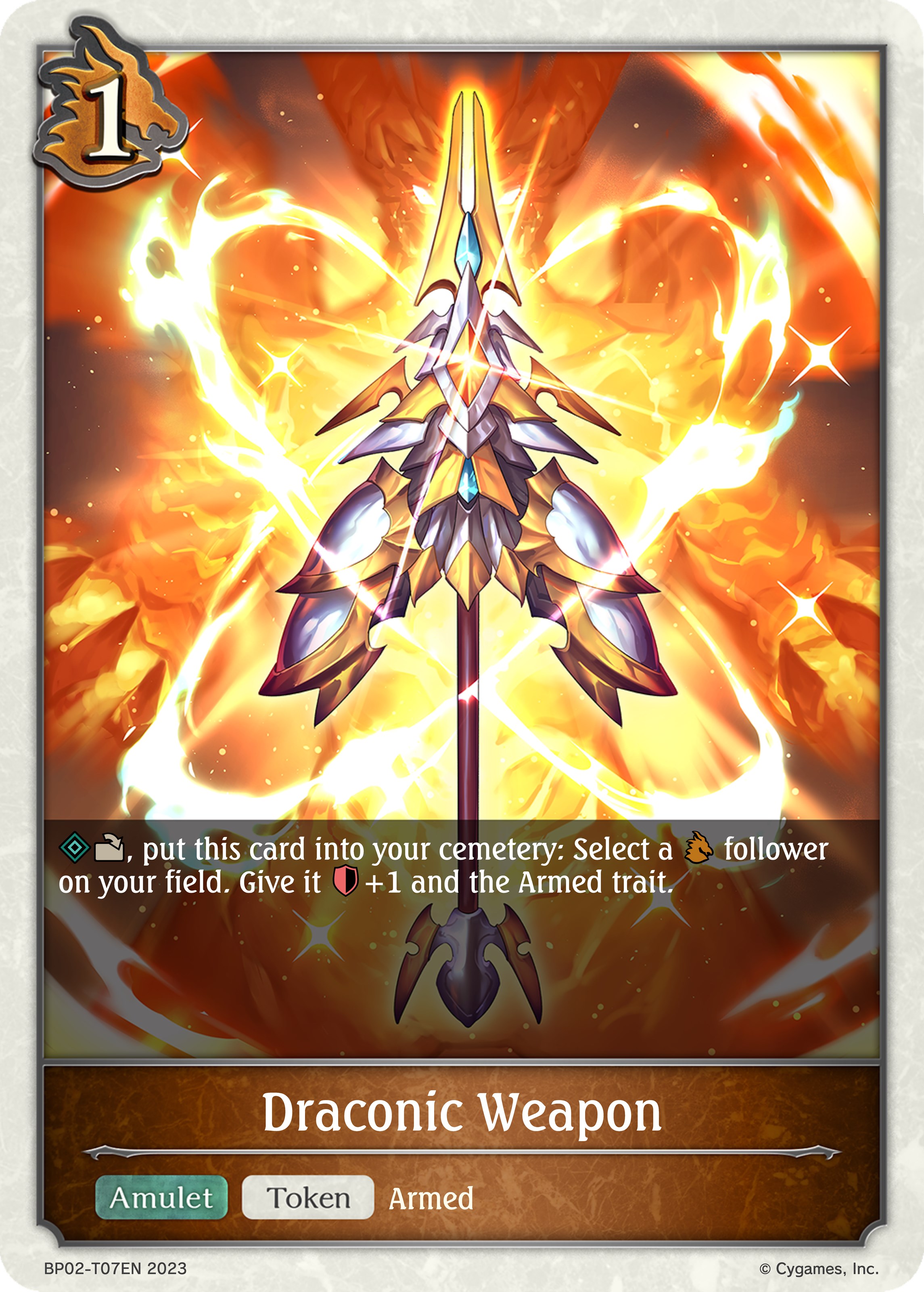 Draconic Weapon - BP02: Reign of Bahamut - Shadowverse