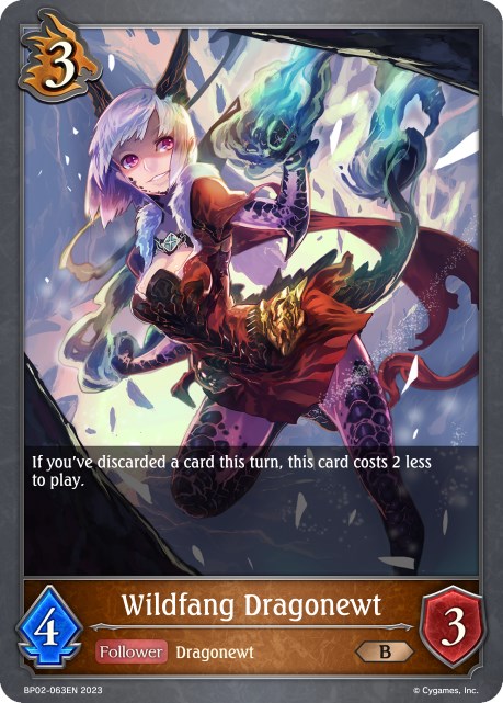Wildfang Dragonewt - BP02: Reign of Bahamut - Shadowverse