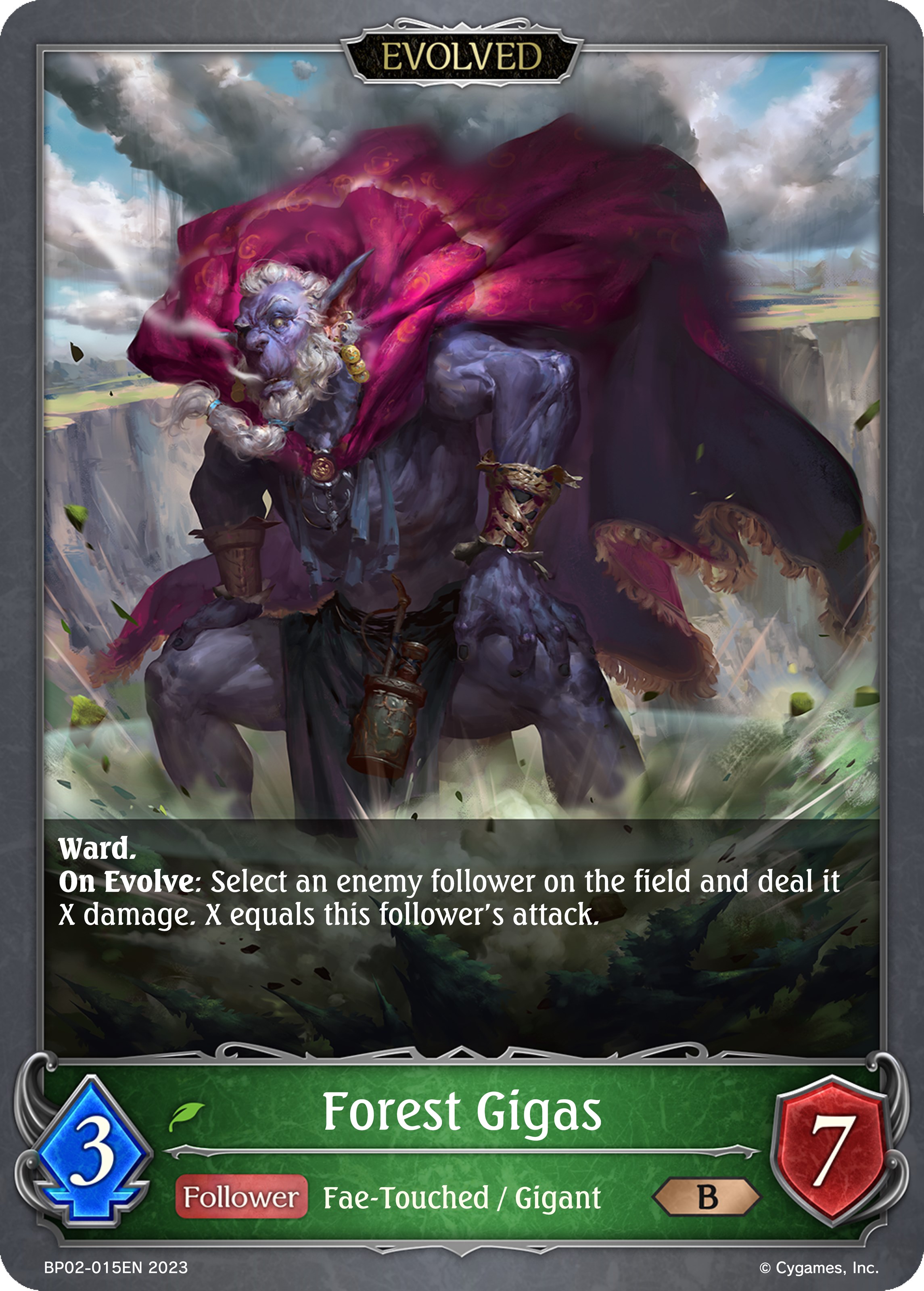 Forest Gigas (Evolved) - BP02: Reign of Bahamut - Shadowverse