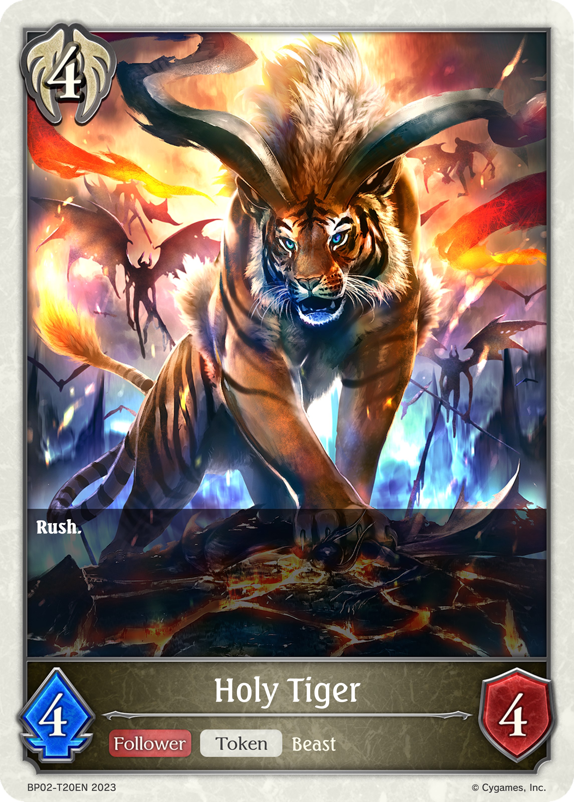 Holy Tiger - BP02: Reign of Bahamut - Shadowverse: Evolve