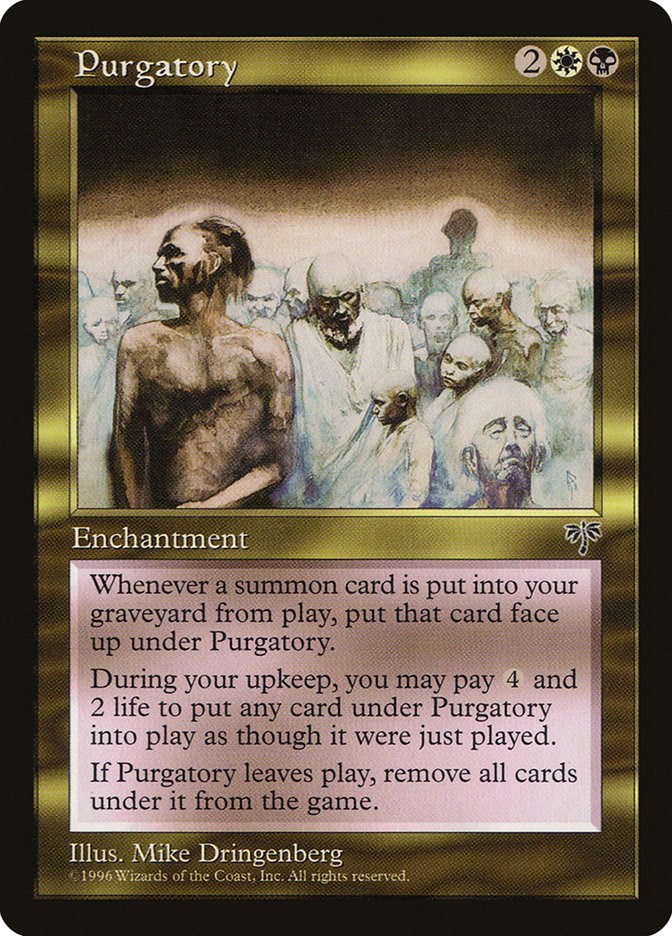 Purgatory - Mirage - Magic: The Gathering