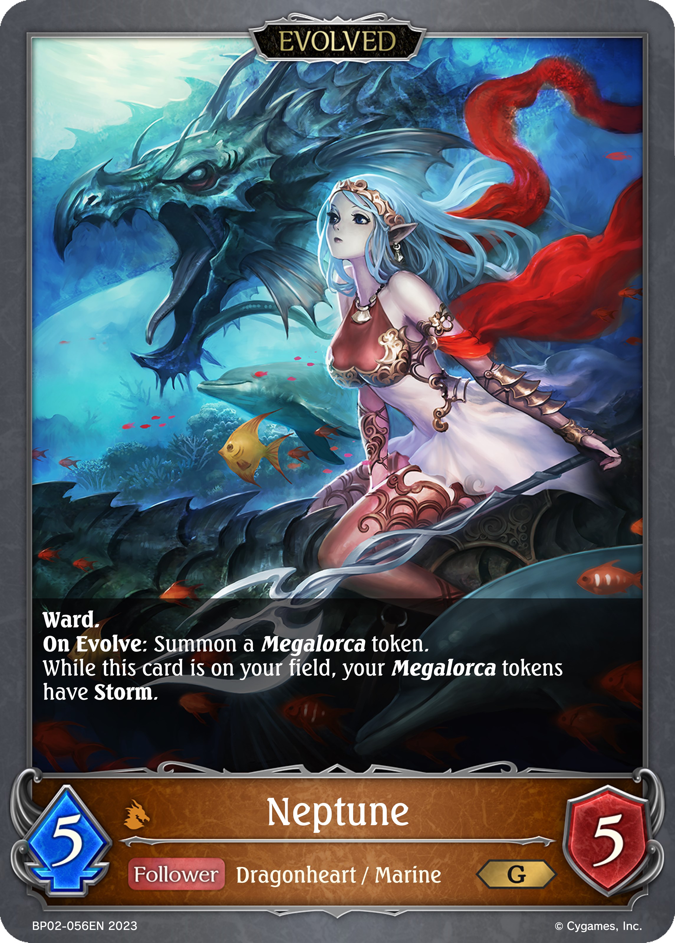 Neptune (Evolved) - BP02: Reign of Bahamut - Shadowverse: Evolve