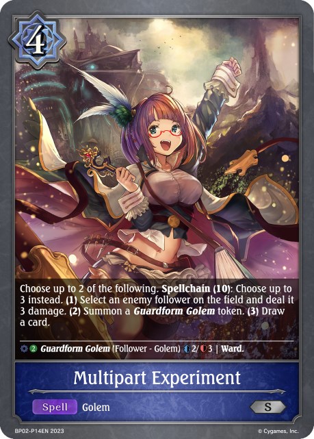 Multipart Experiment - P14EN (Foil) - BP02: Reign of Bahamut - Shadowverse