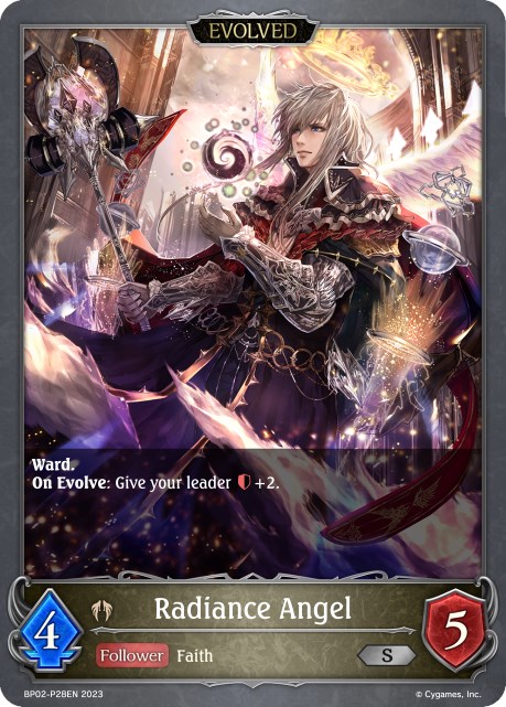 Radiance Angel (Evolved) - P28EN (Foil) - BP02: Reign of Bahamut - Shadowverse