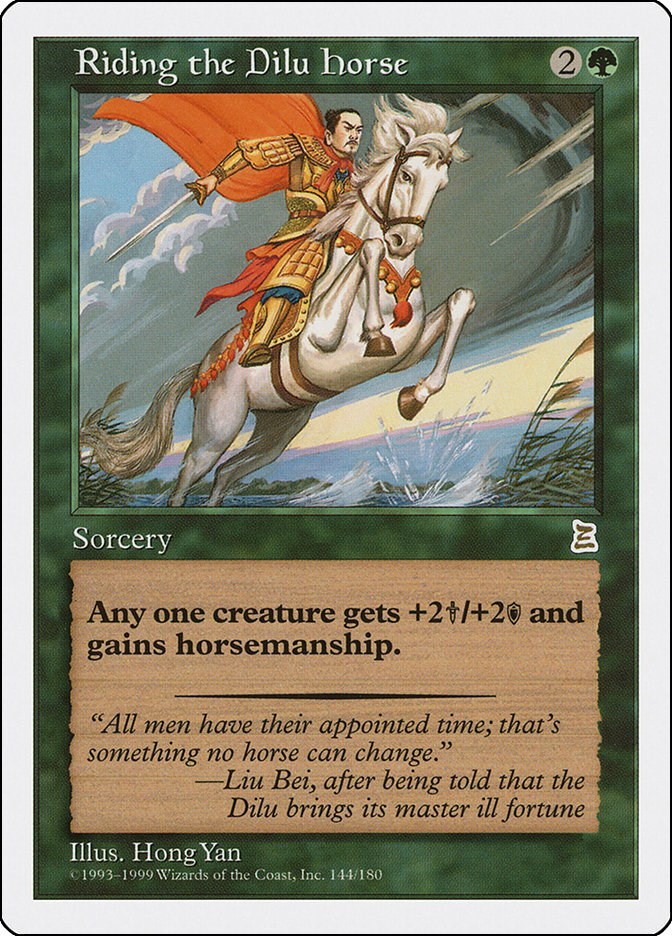 Riding the Dilu Horse - Portal Three Kingdoms - Magic: The Gathering