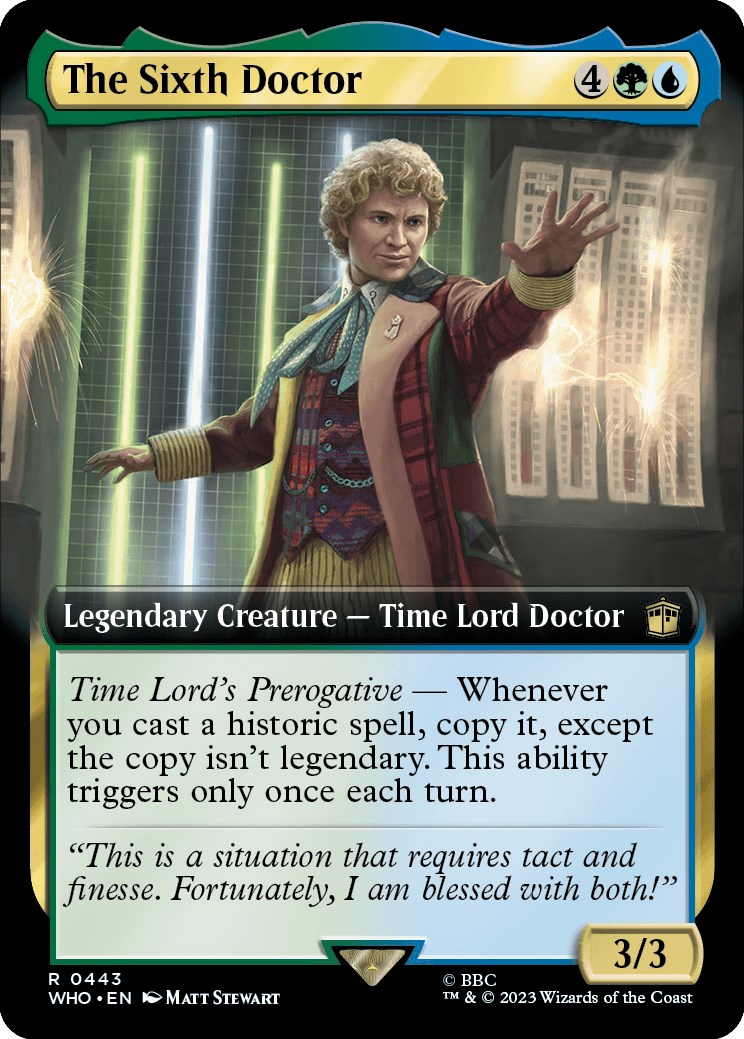 The Sixth Doctor (Extended Art) - Universes Beyond: Doctor Who - Magic ...