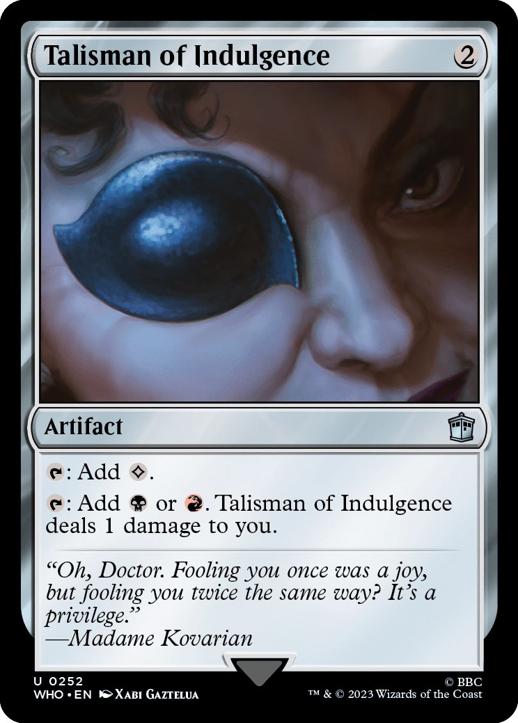 Talisman of Indulgence - Universes Beyond: Doctor Who - Magic: The ...